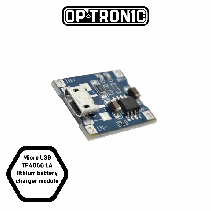 tp4056 micro-usb lithium battery charger | OP-Tronic