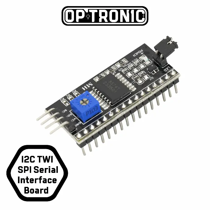 LCD Serial interface I2C Board Module | OP-Tronic