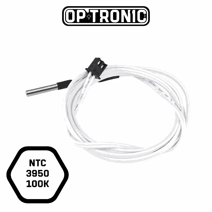 NTC100K Thermistor Sensor With Metal Casing For High Temp | OP-Tronic