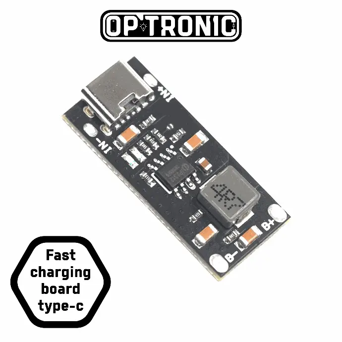 Li-ion Charger 1S 4.2V 3A - (Type-C) IP2312 | OP-Tronic