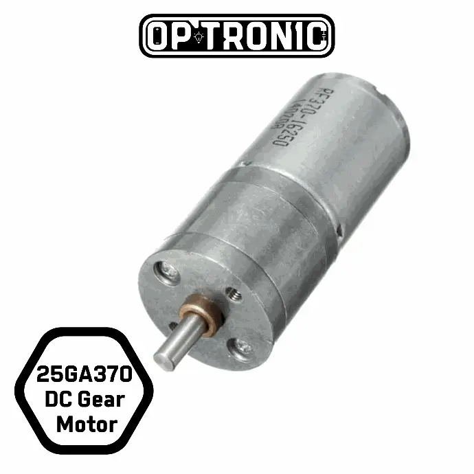 25GA370 DC Gear Motor 12V 646RPM | OP-Tronic