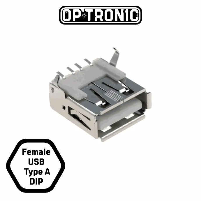 Female USB Connector Type (A) SMD | OP-Tronic