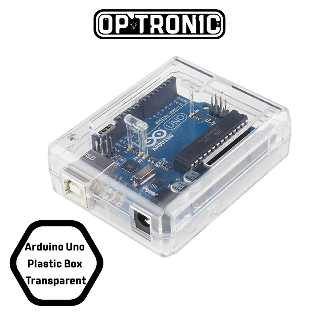Arduino Uno Plastic Box (Transparent) | OP-Tronic