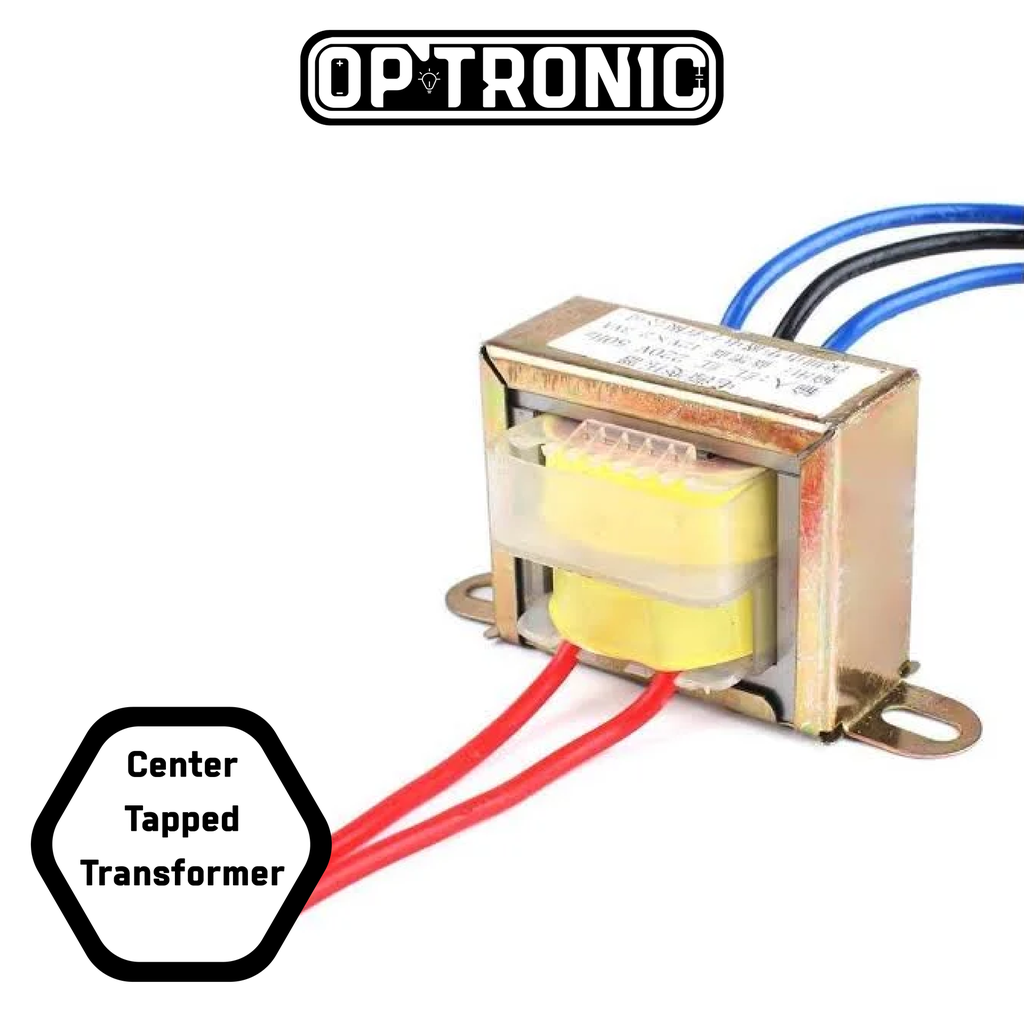 Center Tapped Transformer (220Vac TO 12-0-12Vac) 3A | OP-Tronic