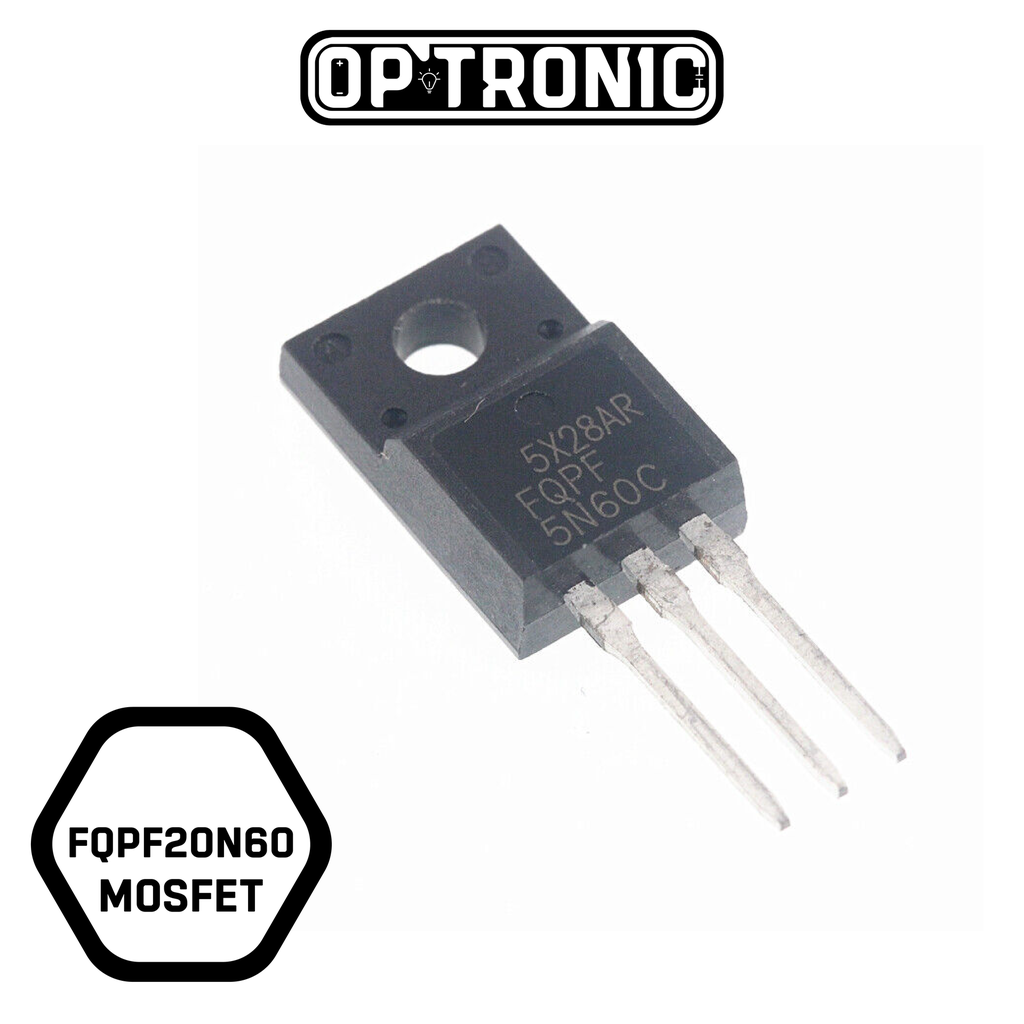 FQPF20N60 CN-Channel MOSFET, 20A, 600V | OP-Tronic
