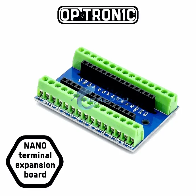 Arduino NANO Screw Terminal Expansion Board Shield | OP-Tronic