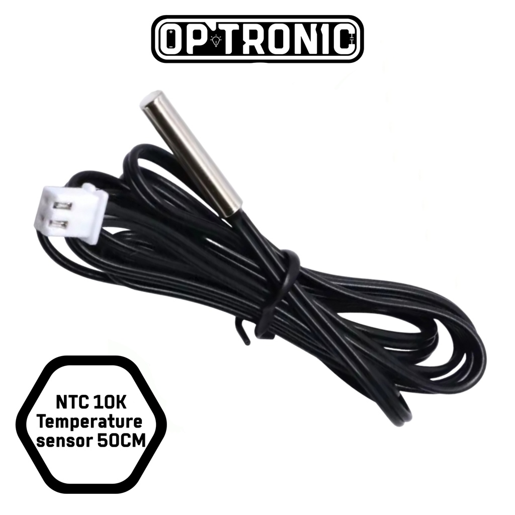NTC 10K Thermistor Temperature Sensor Waterproof 50cm | OP-Tronic