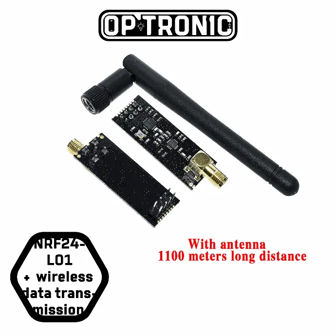 NRF24L01 RF Transceiver Module With 2.4GHz Antenna | OP-Tronic