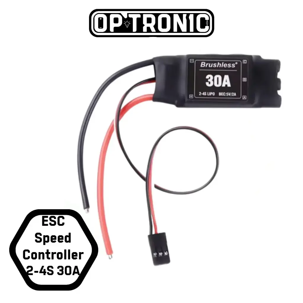 ESC 30A 2-4S Brushless Rc Electric Speed Controller with 5V 2A BEC | OP ...
